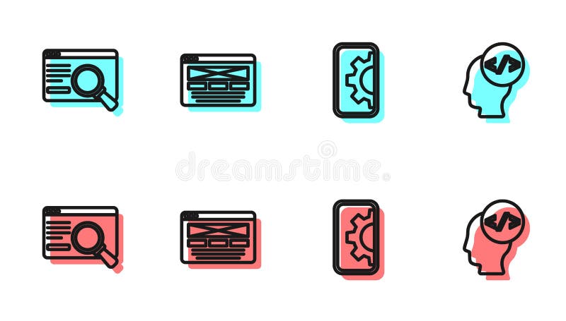 Set Line Web Development, UI or UX Design, and Front End Icon. Vector ... Set Line Web Development, UI or UX Design, and Front End Icon. Vector ...