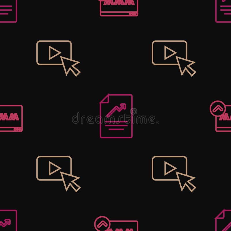 Set Line Website Template, Advertising and Document with Graph Chart on ... Set Line Website Template, Advertising and Document with Graph Chart on ...
