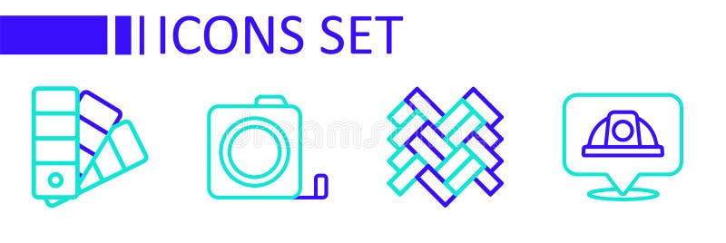 Set Line Worker Safety Helmet, Parquet, Roulette Construction and Color ...