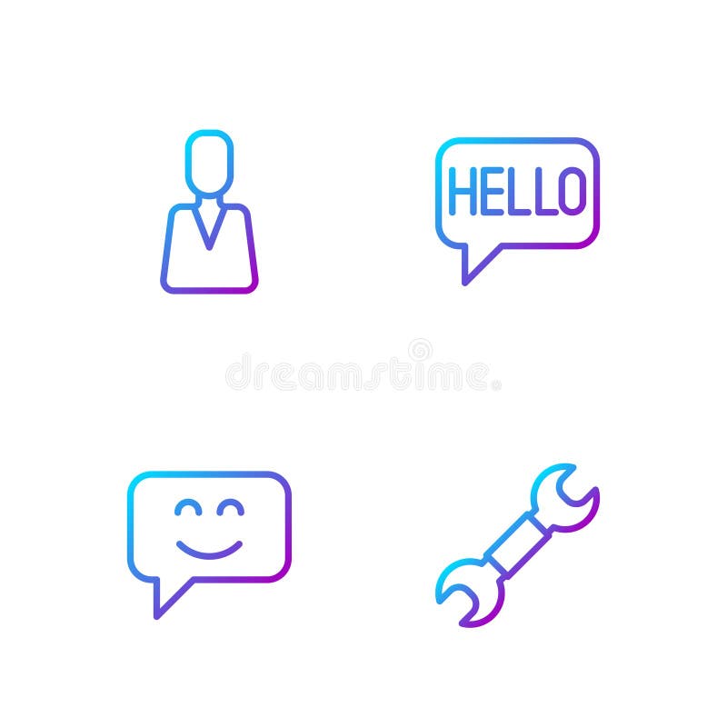 Languages Color Gradient Stock Illustrations – 195 Languages Color ...