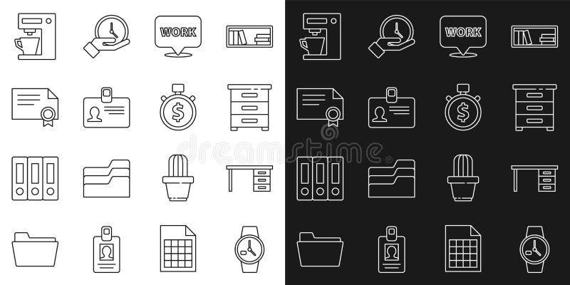 Work Identification Card Template Stock Illustrations – 322 Work ...