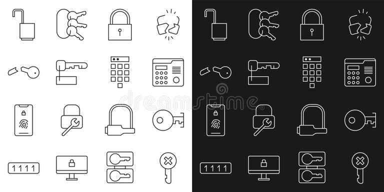 Broken Lock Key Stock Illustrations – 3,121 Broken Lock Key Stock ...
