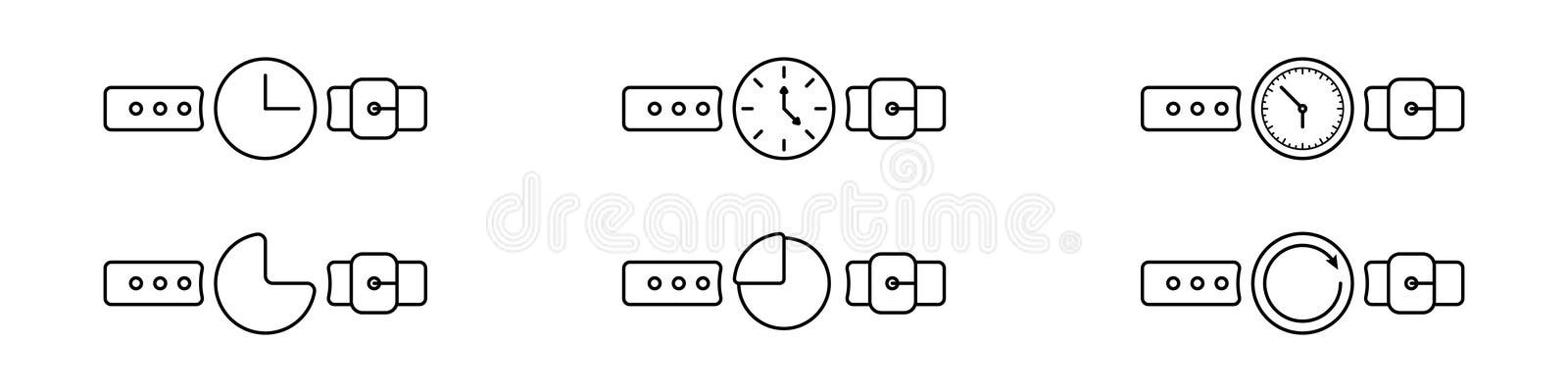 Linear Clocks Stock Illustrations – 937 Linear Clocks Stock ...
