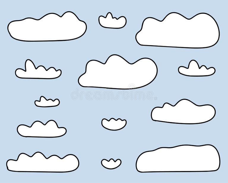 Linear Clouds Stock Illustrations – 7,275 Linear Clouds Stock ...