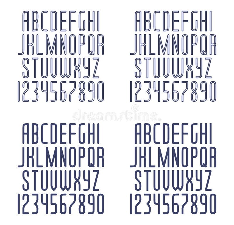 Abstract Technology Space Font and Alphabet. Techno and Fashion Fonts ...