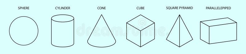 2d Shapes Cone Cylinder Stock Illustrations – 98 2d Shapes Cone ...