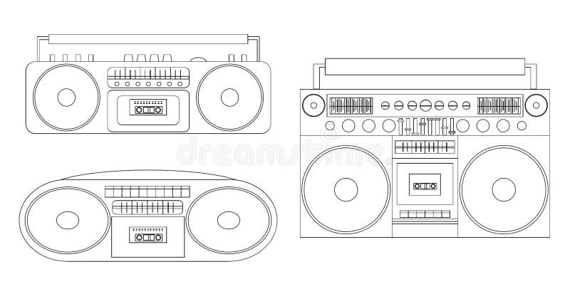 Boombox Graffiti Sketches