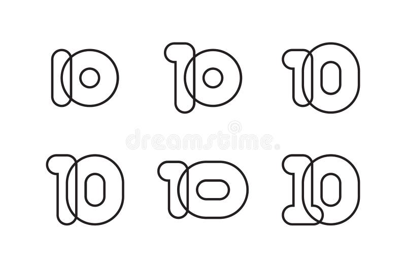 Overlapping Numbers Stock Illustrations – 171 Overlapping Numbers Stock ...