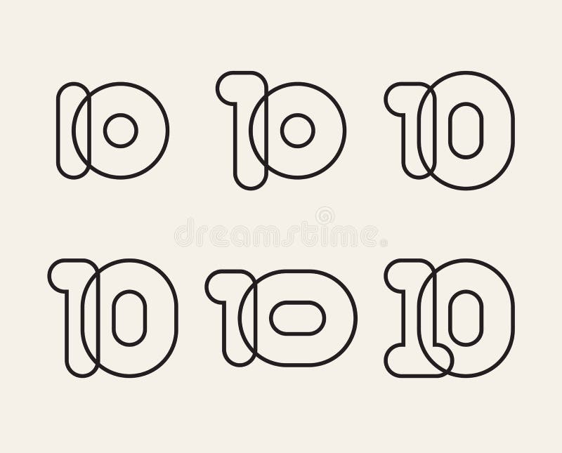 Overlapping Numbers Stock Illustrations – 171 Overlapping Numbers Stock ...