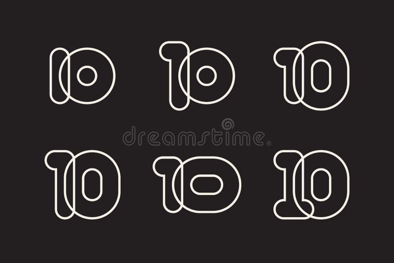 Overlapping Numbers Stock Illustrations – 171 Overlapping Numbers Stock ...