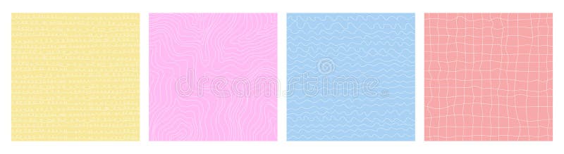 A Set of Linear Patterns. Abstract Backgrounds Stock Vector - Illustration of linear, curve ...