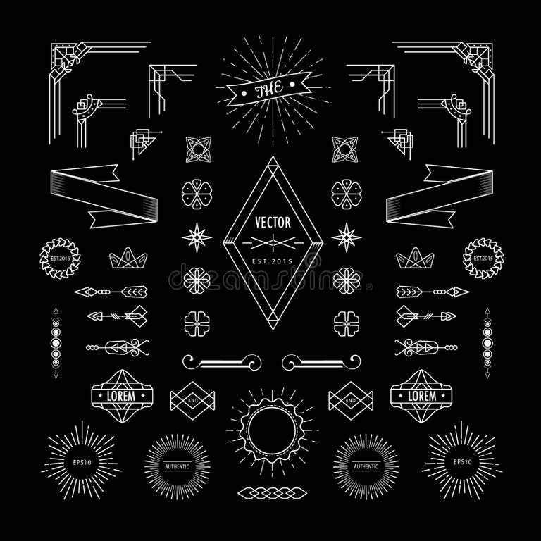 Geometric Corner Design Stock Illustrations – 46,853 Geometric Corner ...