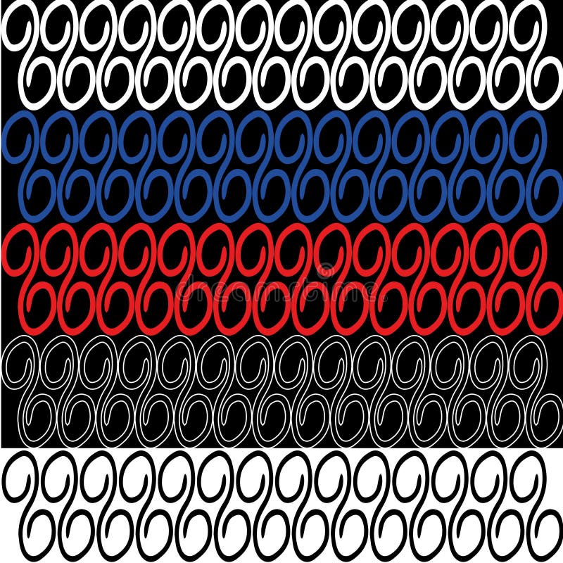 Set of Lines and Loops for Framing Frames. Stock Vector - Illustration ...