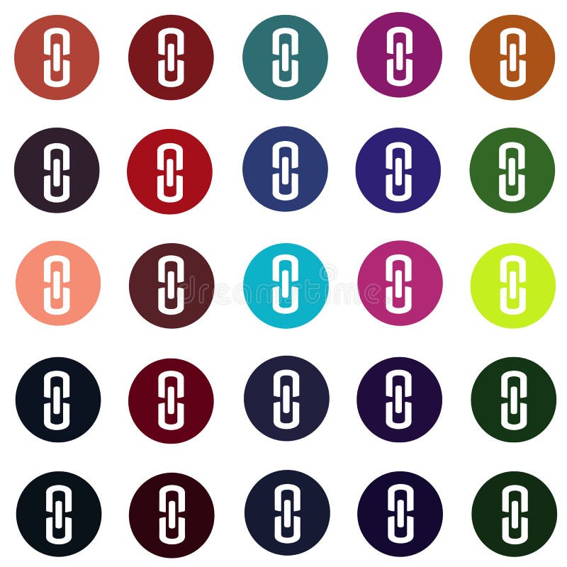 Set of Link Connection Buttons - Internet Website Icons Vector Stock ...