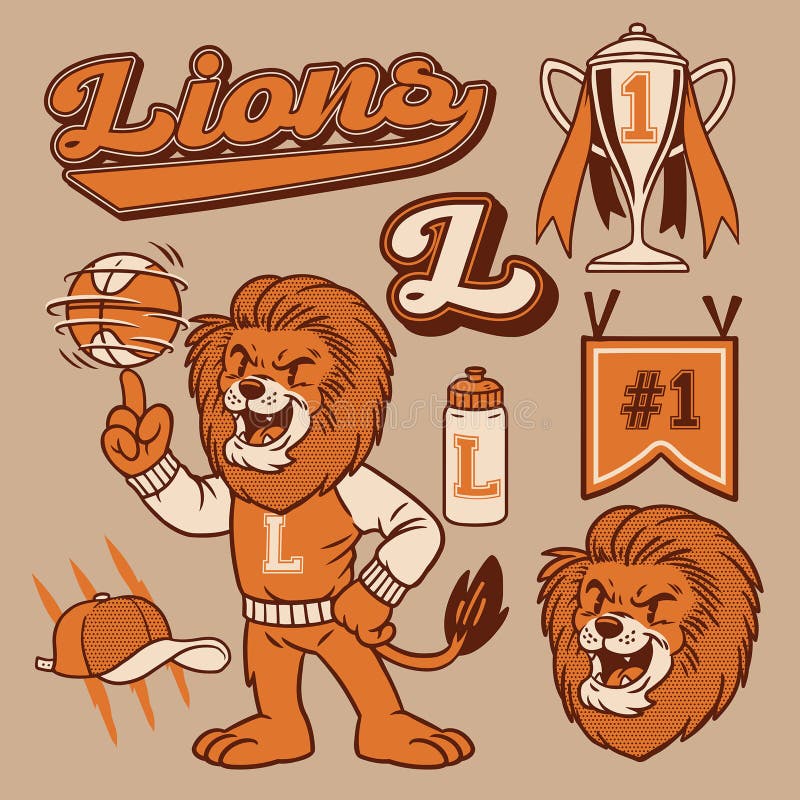 Old School Lion Stock Illustrations – 300 Old School Lion Stock ...