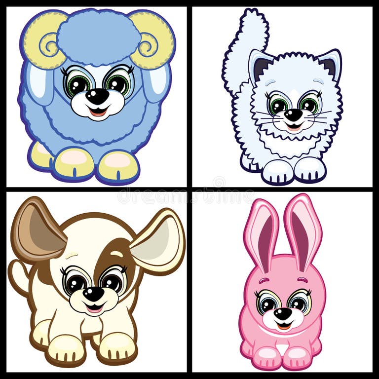 Little Animals Smiling Cartoon Stock Illustrations – 4,965 Little ...