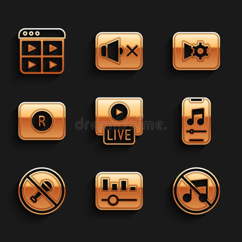 Set Live Stream, Music Equalizer, Speaker Mute, Player, Mute Microphone ...