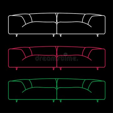Sofa Elevation Stock Illustrations – 498 Sofa Elevation Stock ...