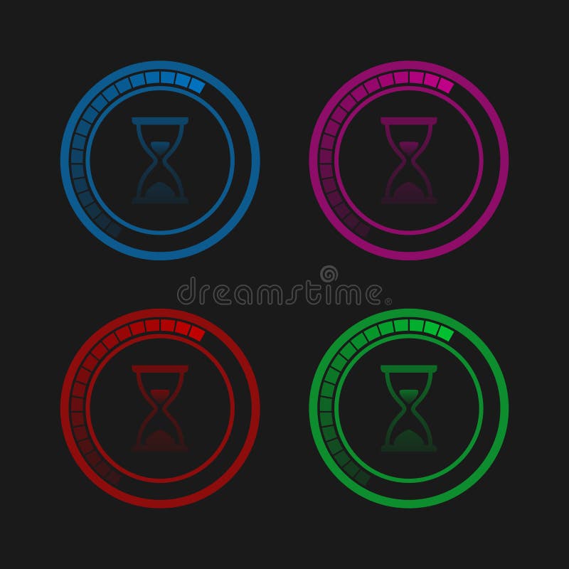 Loading bar color gradient stock illustration. Illustration of loading ...