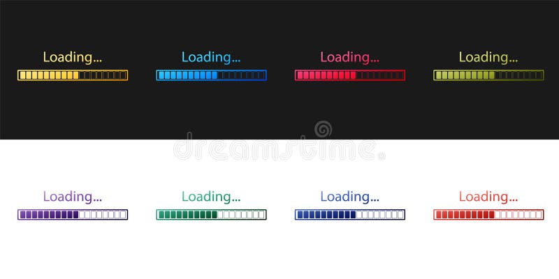 Loading Icon Isolated on Transparent Background. Progress Bar Icon ...