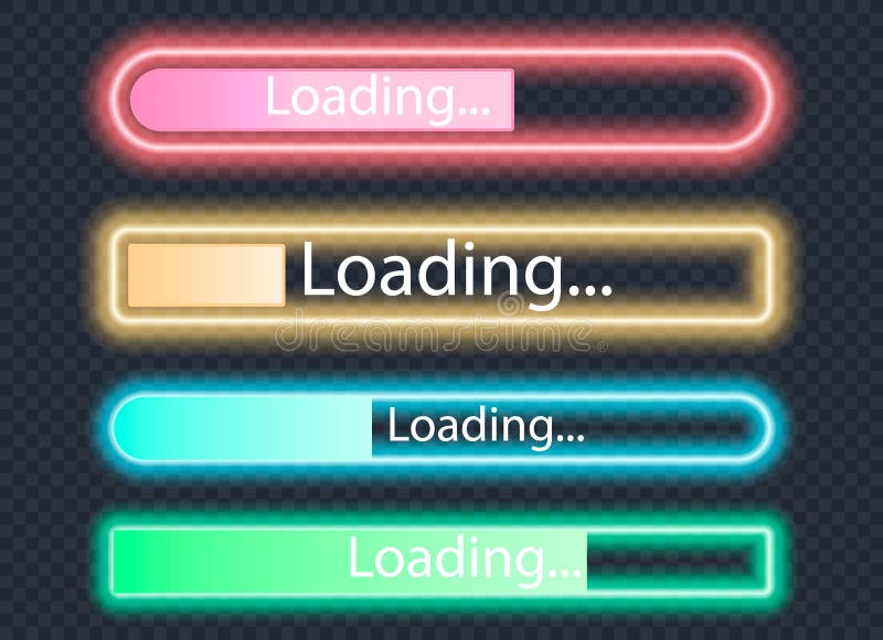 Set of Loading Icons, Load Indicator Sign, Waiting Symbols. Vector ...