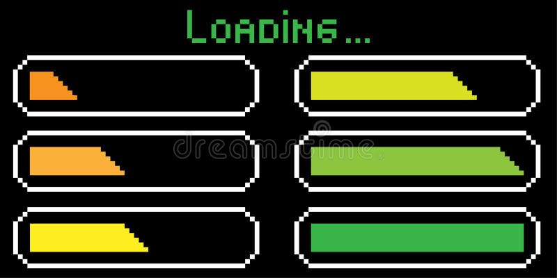 Set Loading Scale. Game Element. Interface Gui. Vector Illustration ...