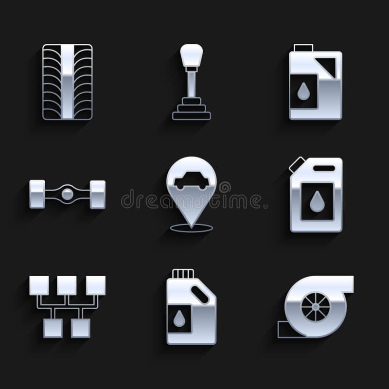 Set Location with Car Service, Canister for Motor Oil, Automotive ... Set Location with Car Service, Canister for Motor Oil, Automotive ...