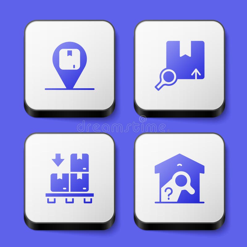 Set Location with Cardboard Box, Search Package, Cardboard Boxes Pallet ...