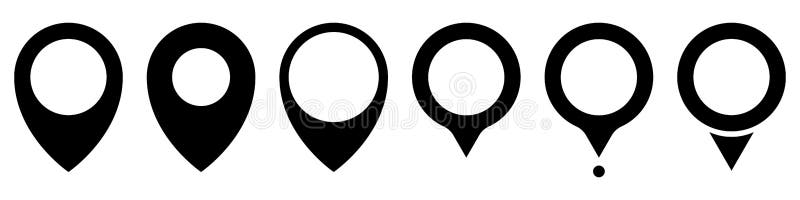 Set of Location Labels. Map Pointer Icon, Location Labels. Set of ...