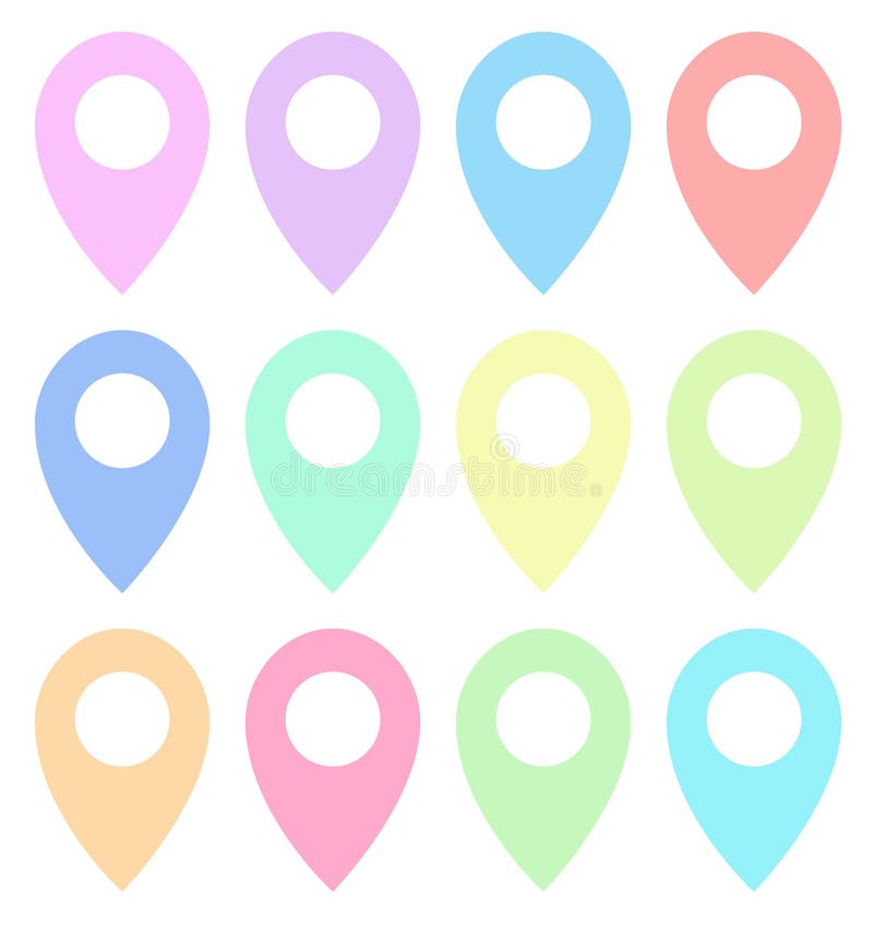 A Set of Location Objects. Shows the Location of Various Points of ...