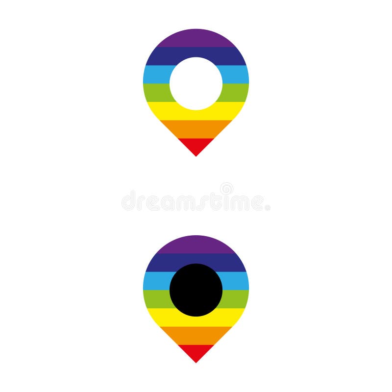 GPS pin 5 stock vector. Illustration of yellow, green - 332876090