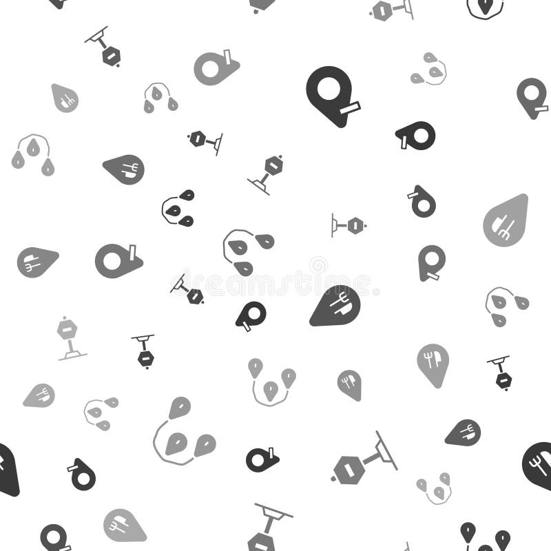 Set Location, Stop Sign, Cafe and Restaurant Location and Route on ...