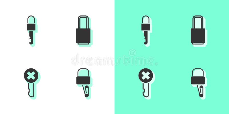 Set Lock Picks for Lock Picking, Locked Key, Wrong and Icon. Vector ...