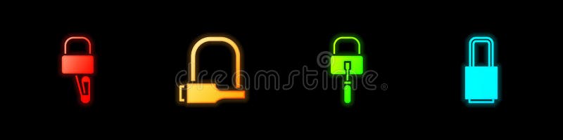Set Lock Picks for Lock Picking, Bicycle, and Icon. Vector Stock Vector ...