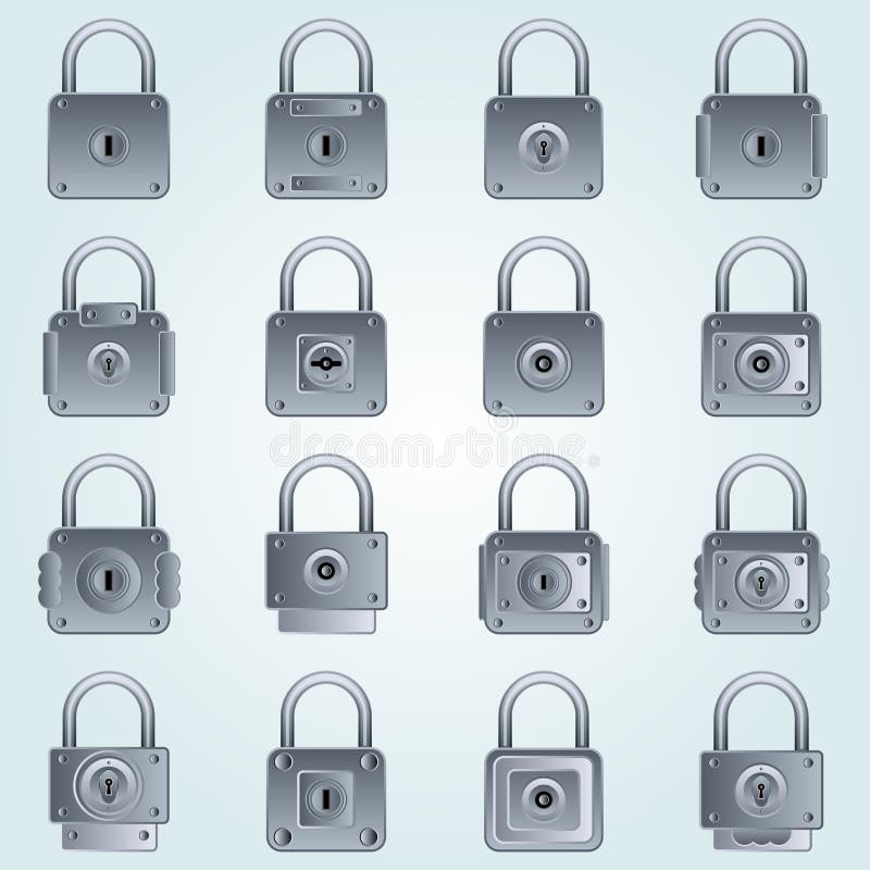 Set of locks icon stock vector. Illustration of gateway - 29109649