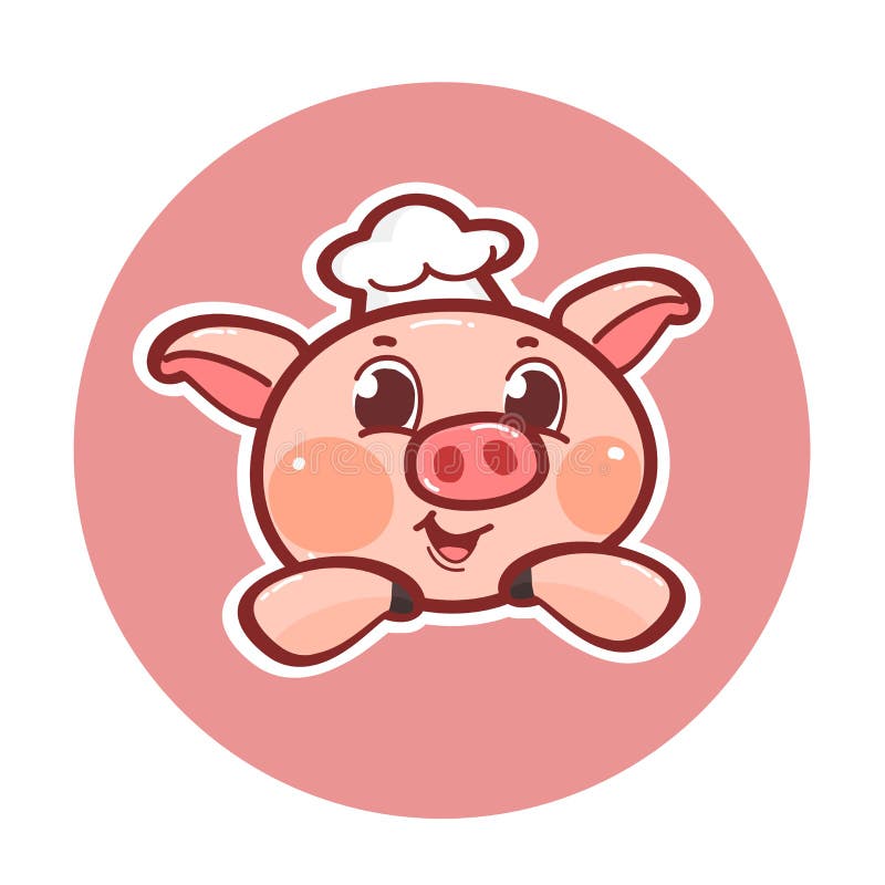 Logo Cute Bread Crispy Vector. Stock Vector - Illustration of cartoon ...