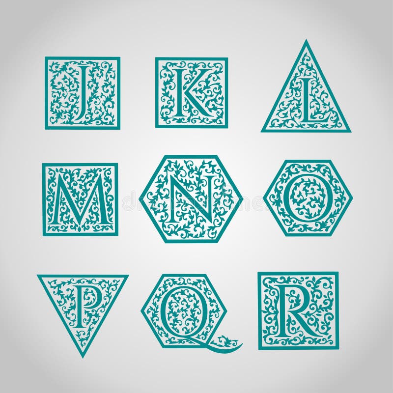 Set of Logo Designs. Artistically Drawn, Stylized Stock Vector ...