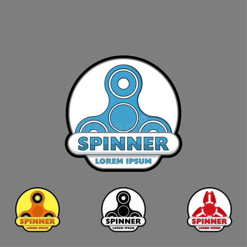 Set Logo hand spinner toys stock vector. Illustration of cool - 96472200