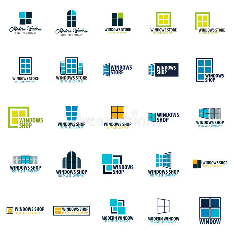 Logo Windows Store. Installer Company. Vector Illustration. Stock ...