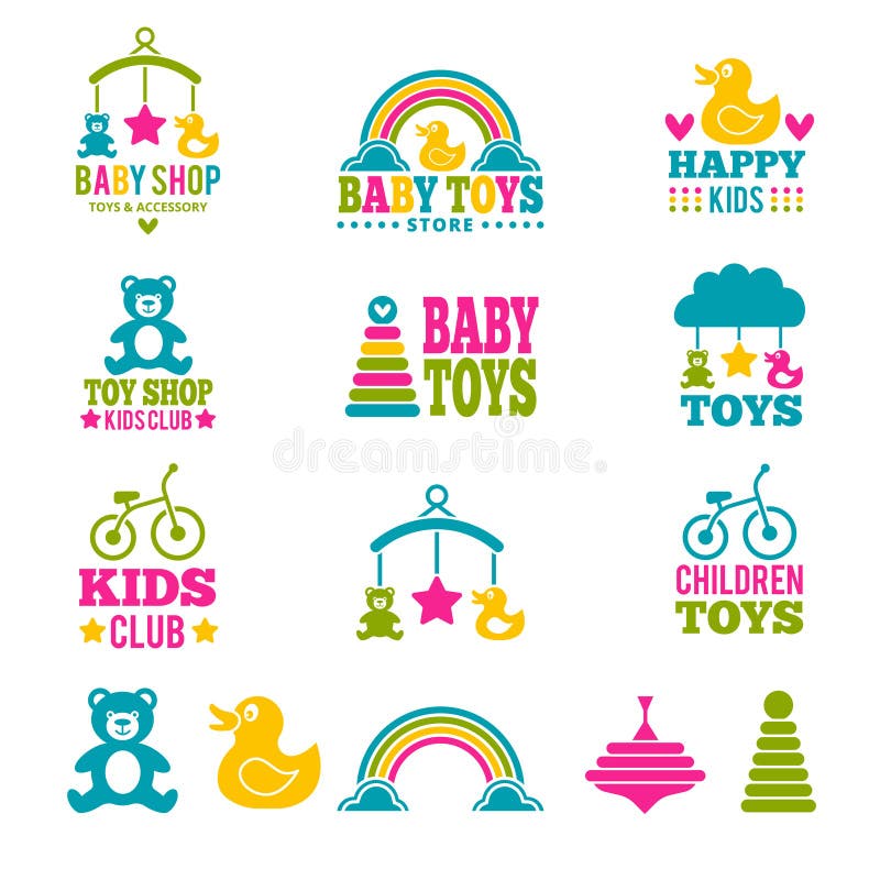 Logo for babies stock vector. Illustration of cute, group - 108941650