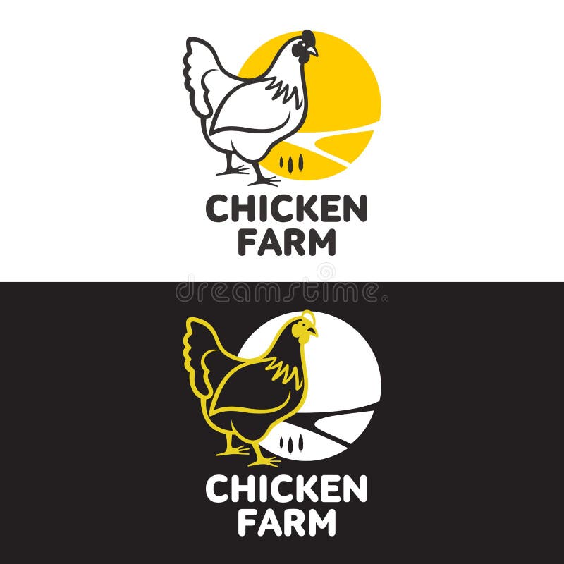 Set of logos with chicken stock vector. Illustration of cooking - 72205581