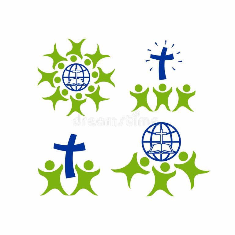 A Set of Logos for the Church. Unity in Christ Stock Vector ...