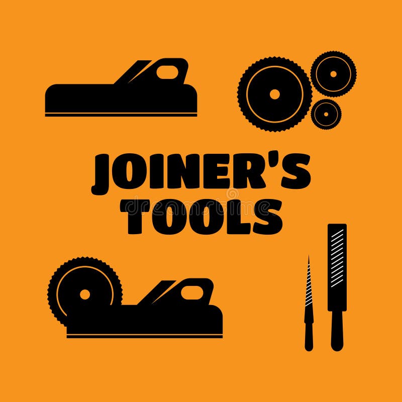 A Set of Logos, Emblems of Joiner S Tools . Joiner Tools V Stock ...