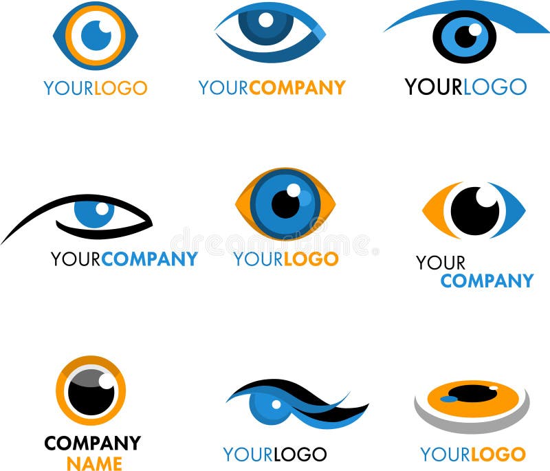 Eye logo and icons stock vector. Illustration of electronic - 18053901