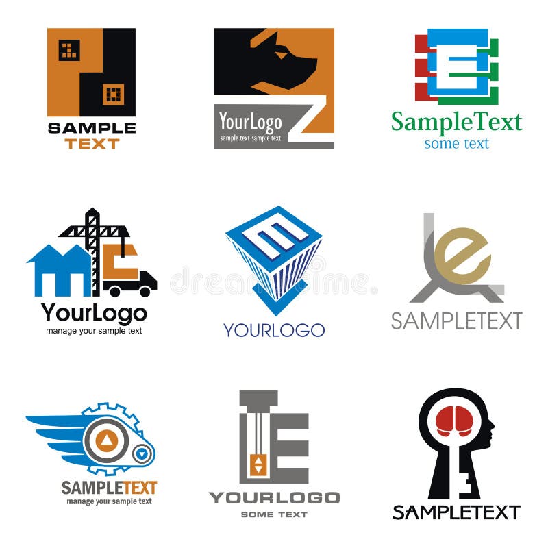 Logos stock vector. Illustration of commerce, design - 30030000