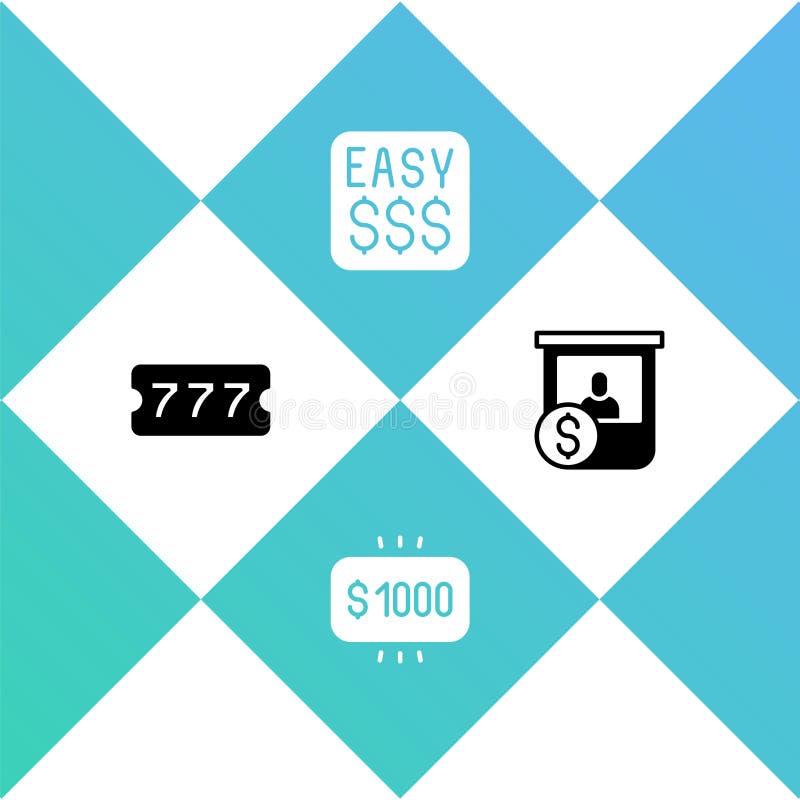 Set Lottery Ticket, Money Prize in Casino, and Casino Chips Exchange ...