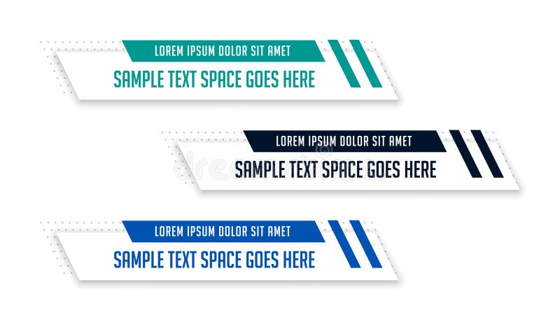 Set of Lower Thirds Header Interface Banner for News Channels Stock ...