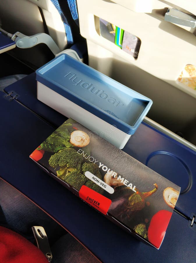 A Set of Lunch Dishes for a Flydubai Passenger. Food on the Plane ...