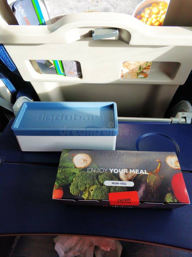 A Set of Lunch Dishes for a Flydubai Passenger. Food on the Plane ...