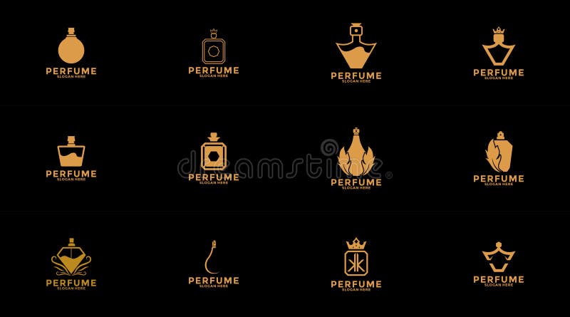 Set of Luxury Perfume Logo Design Template, Perfume Logo Vector Stock ...